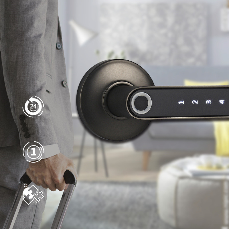 Fingerprint Smart Lock Door Handle- GNRC Designs