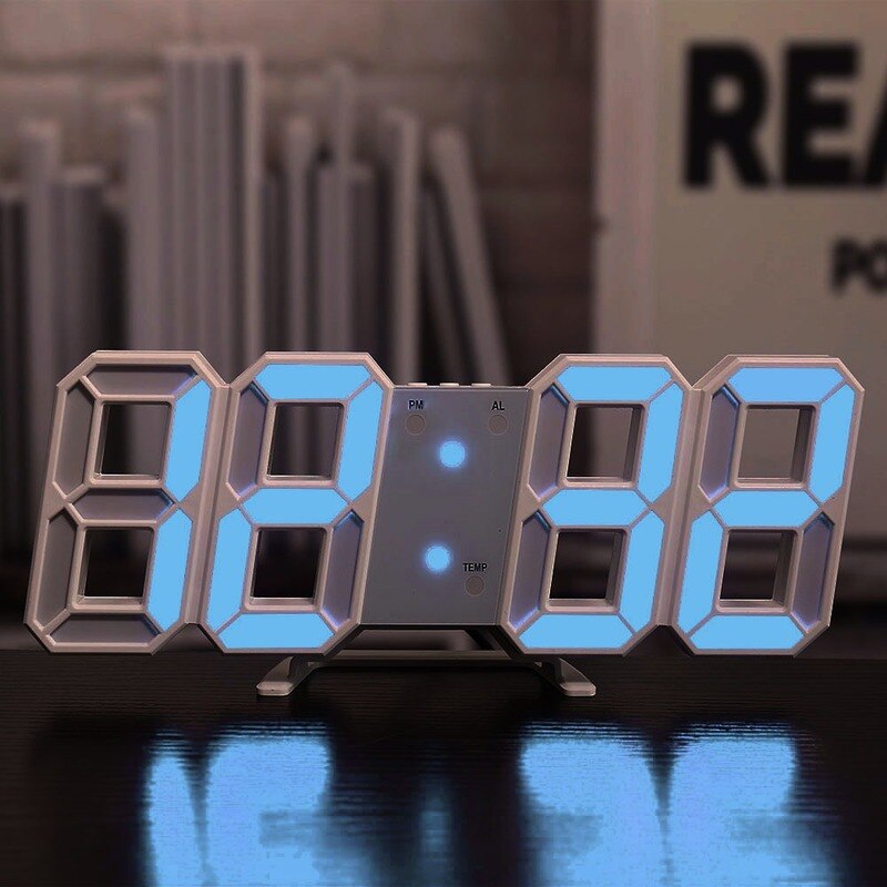 " Buy 3D LED Clock for Home and Office | GNRC Designs"